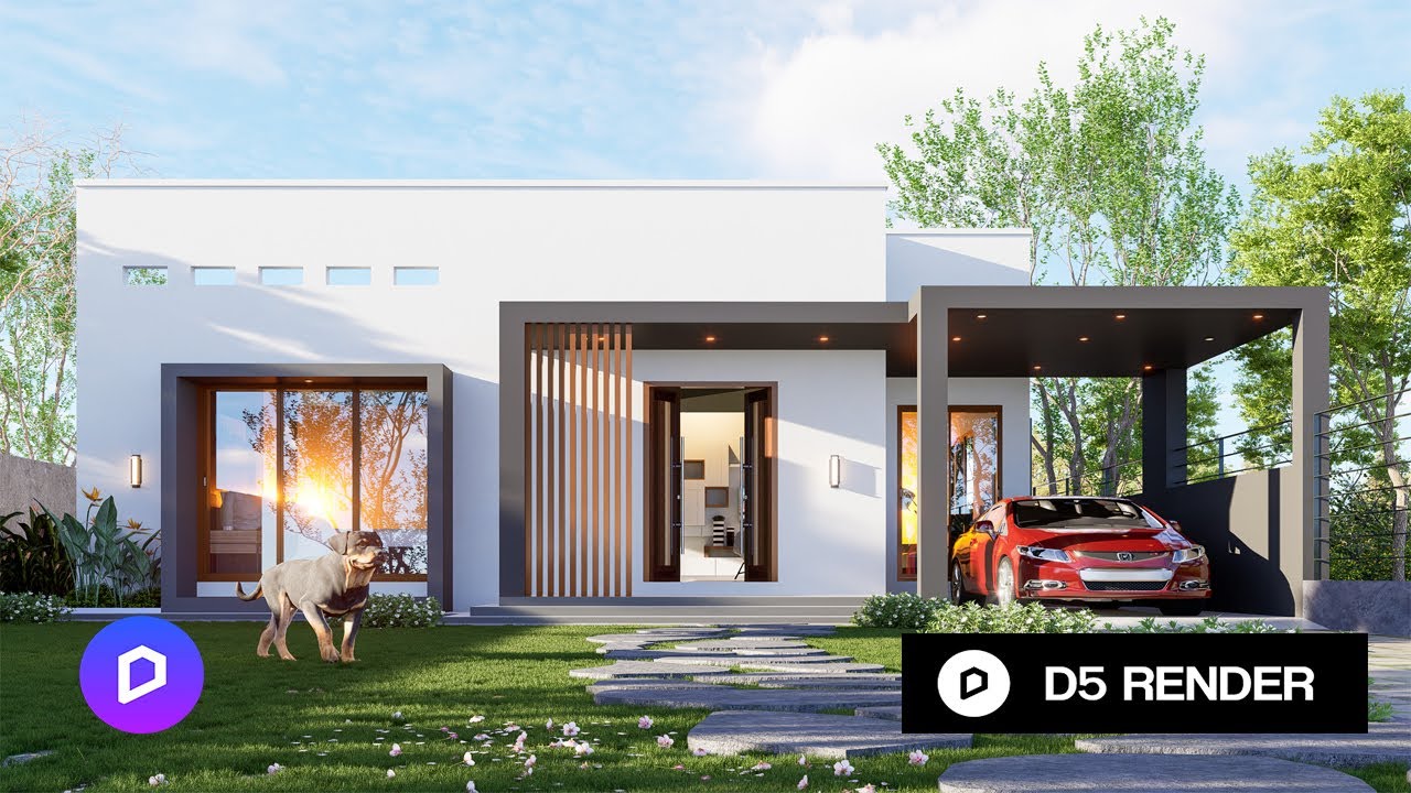 D5 Render 2.5 | SketchUp | Exterior | Tutorial | - YouTube