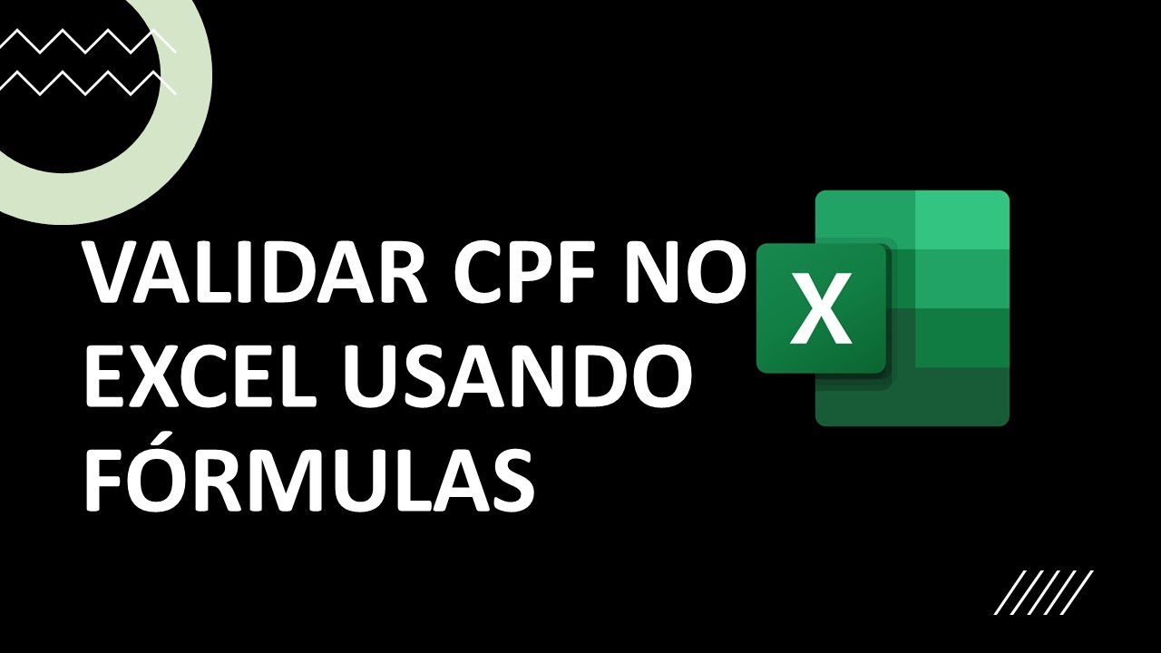 Validação de CPF no Excel Usando Fórmulas - YouTube