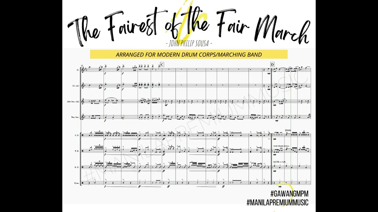 The Fairest of the Fair March - Marching Band arrangement - YouTube