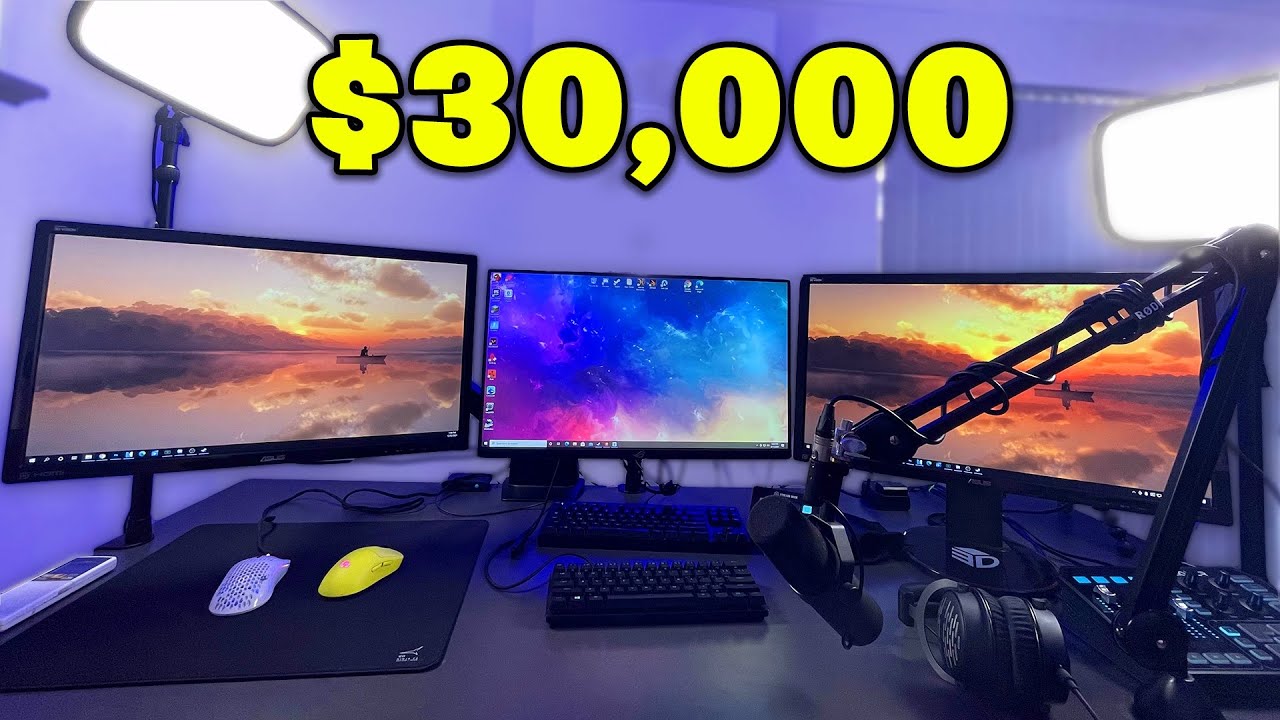 MY $30,000 GAMING SETUP TOUR - YouTube