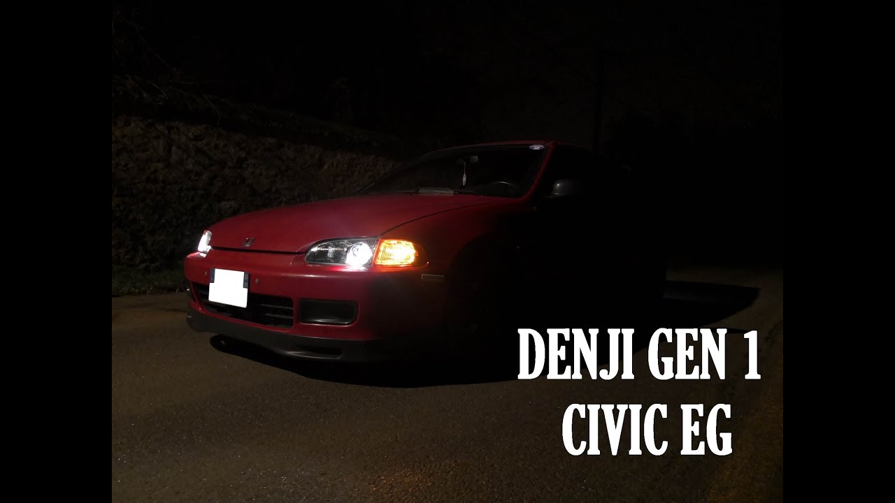 Montage des feux DENJI GEN1 sur ma Civic EG! - YouTube