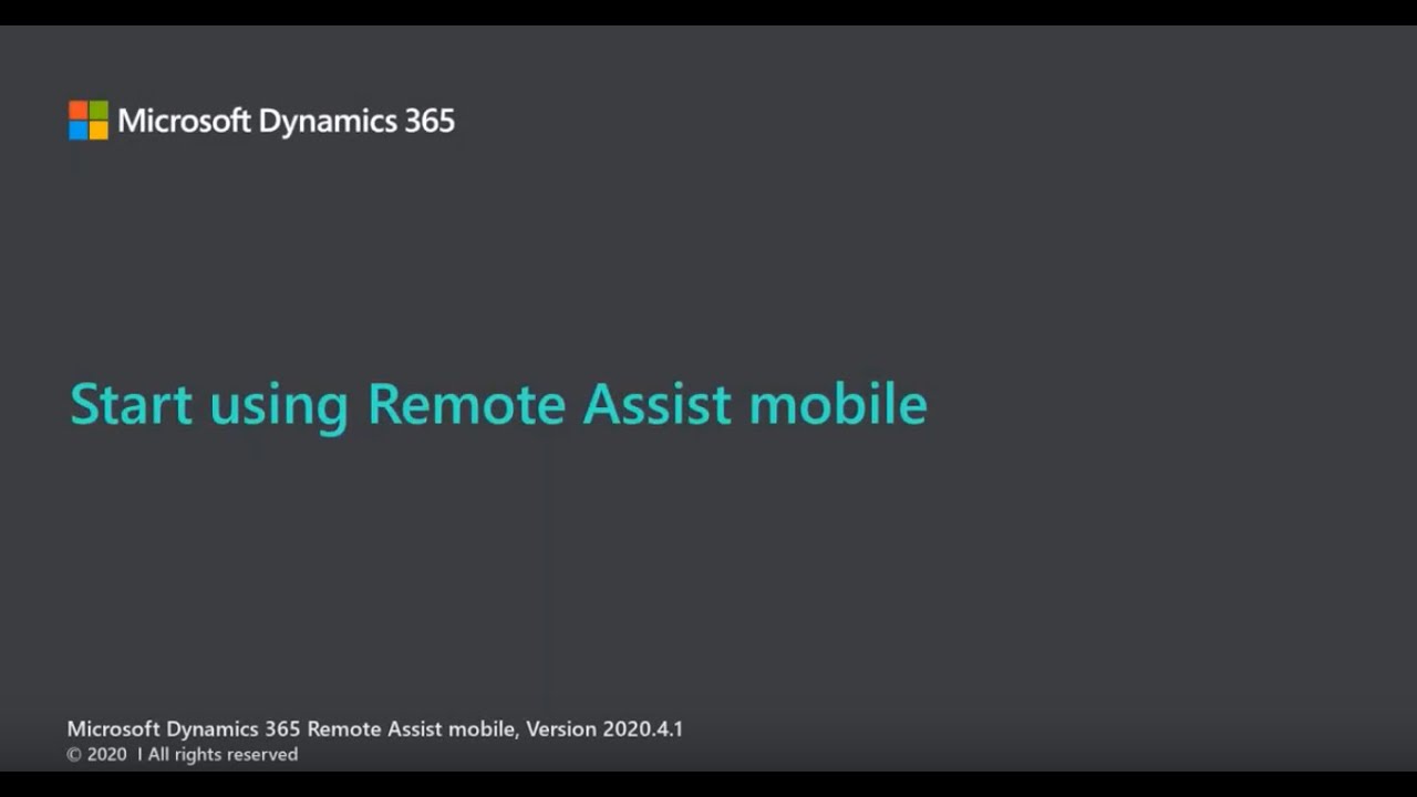 Start using Remote Assist mobile - YouTube