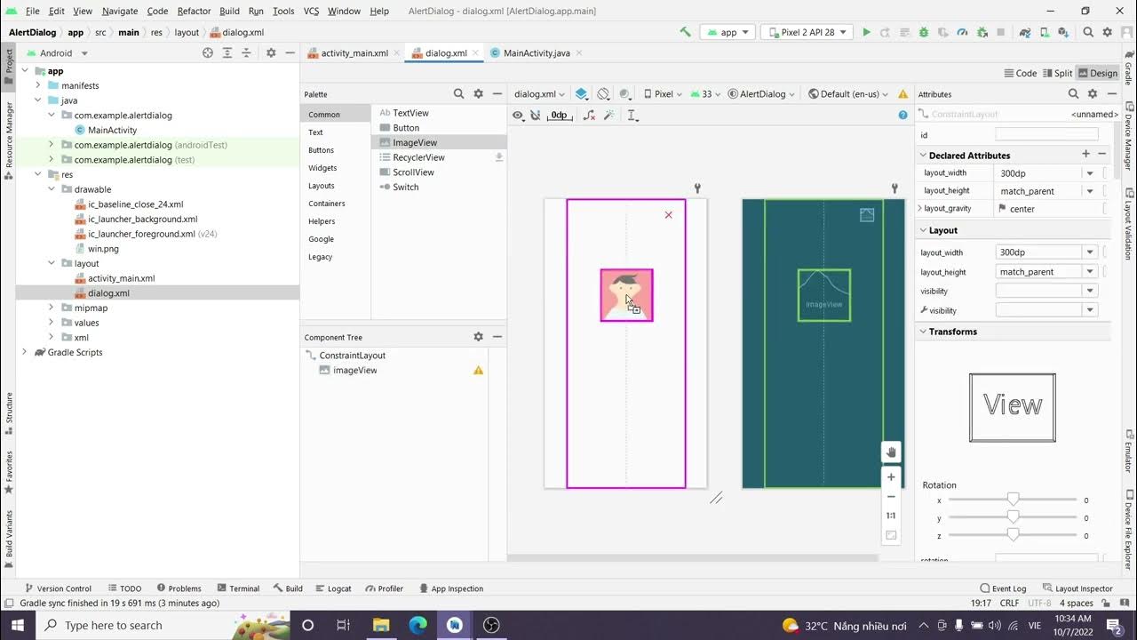 AlertDialog Custom - YouTube