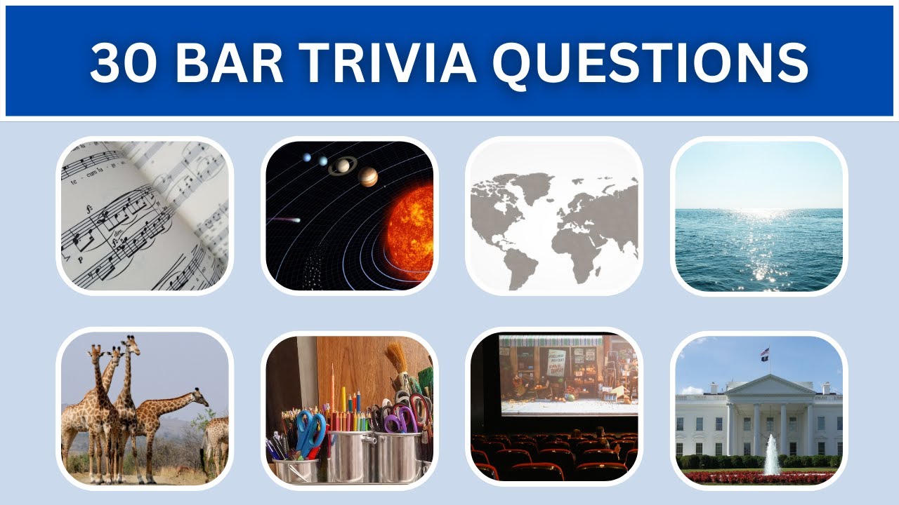 30-Question Bar Trivia Challenge! 🧠 | Test Your Knowledge! - YouTube