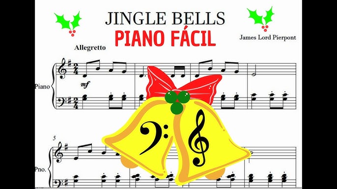 Partituras Para Piano Para Imprimir Gratis Jingle Bells En Navidad G