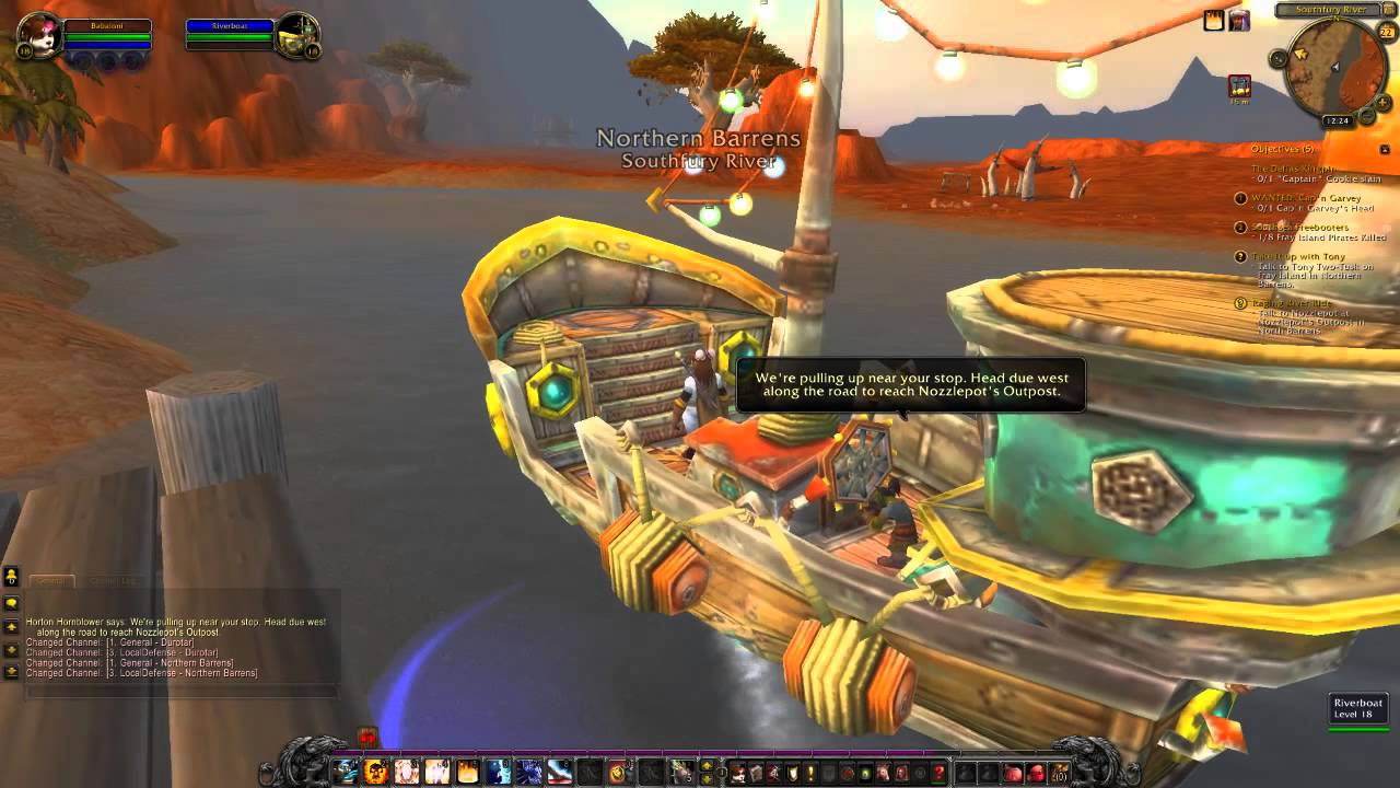 World of Warcraft Raging River Ride Quest - YouTube