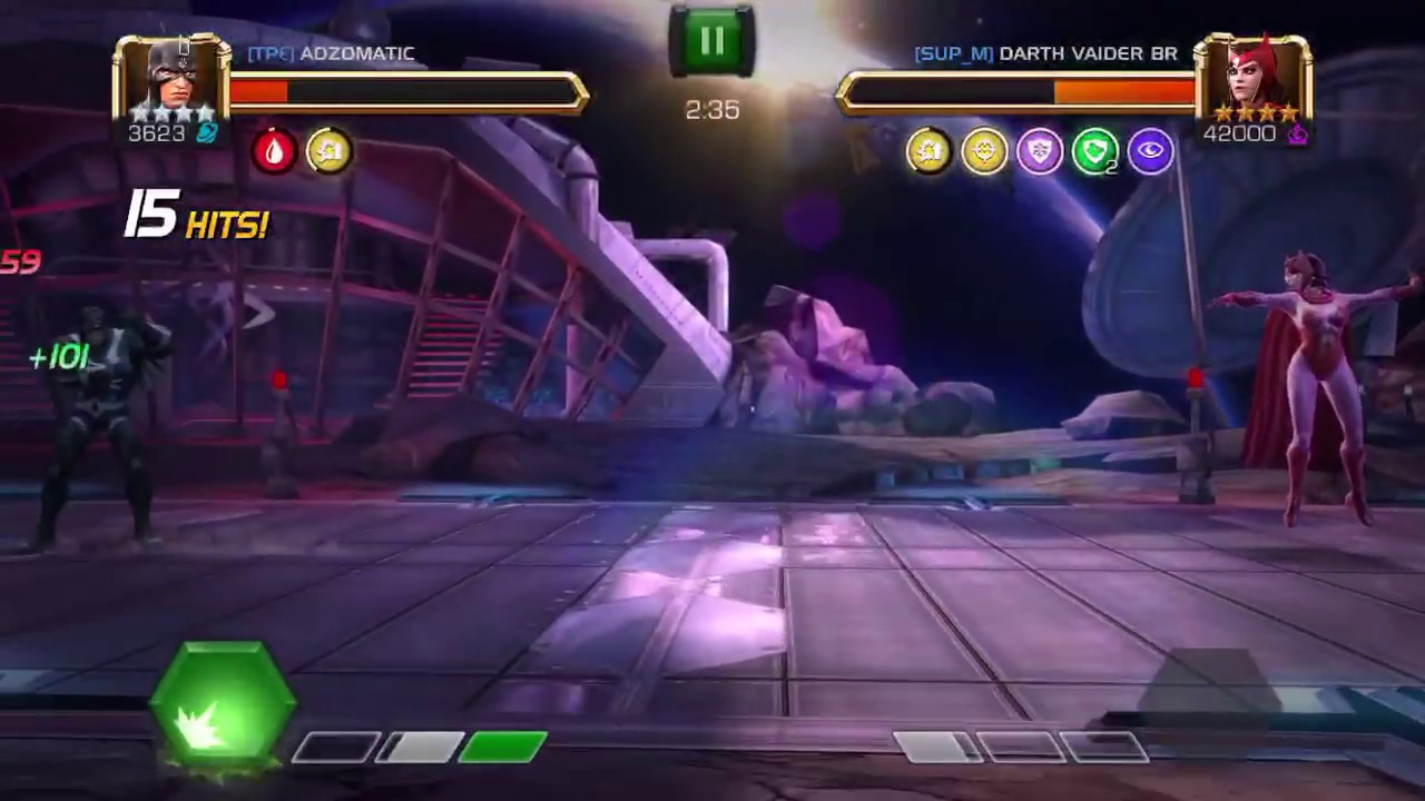 MCOC-Adzomatic AW boss takedown with 2x active nodes - YouTube