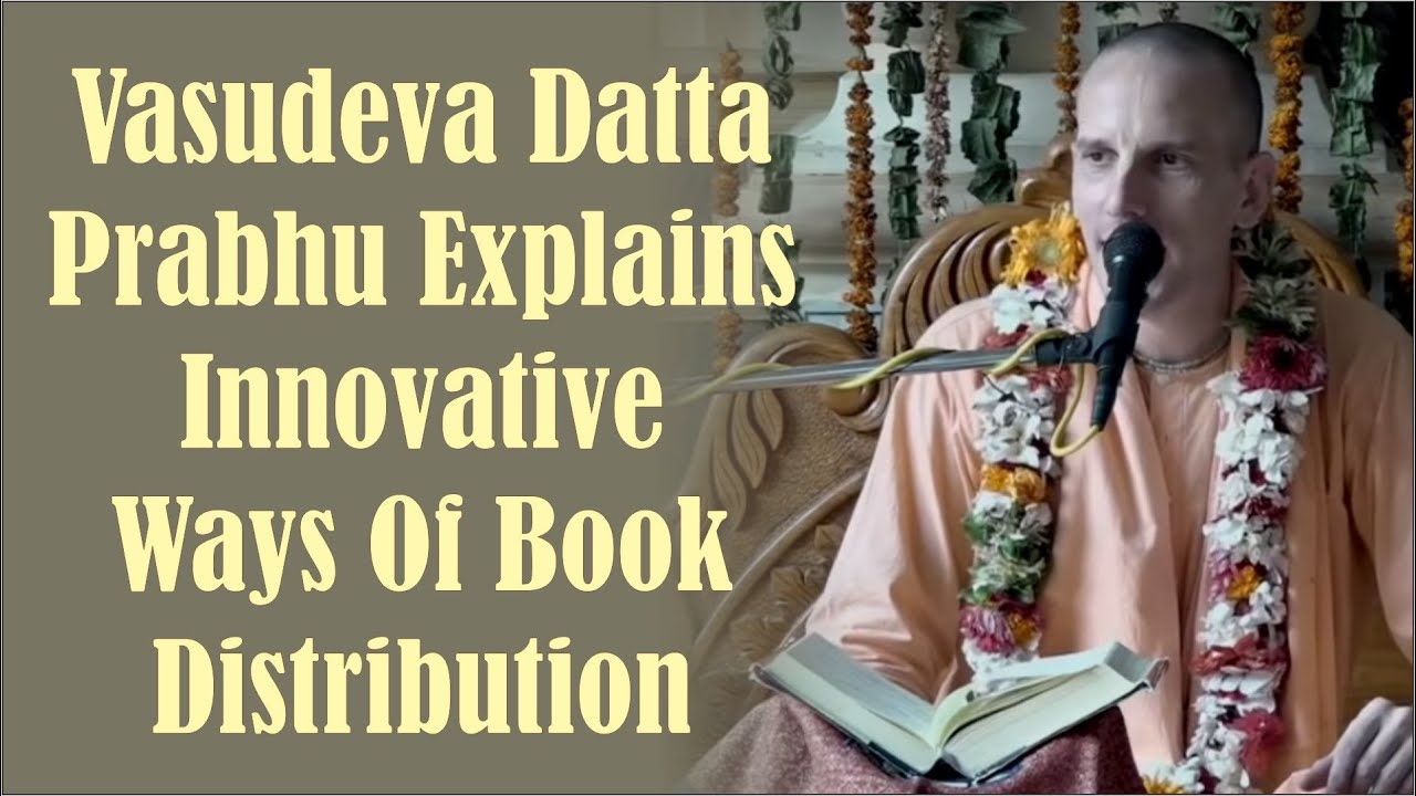 Vasudeva Datta Prabhu explains innovative ways of Book Distribution ...