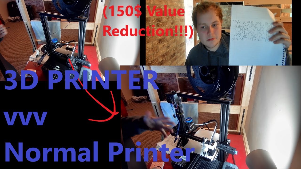 Making a 3D Printer into A Normal Printer Again (150$ Value Reduction ...