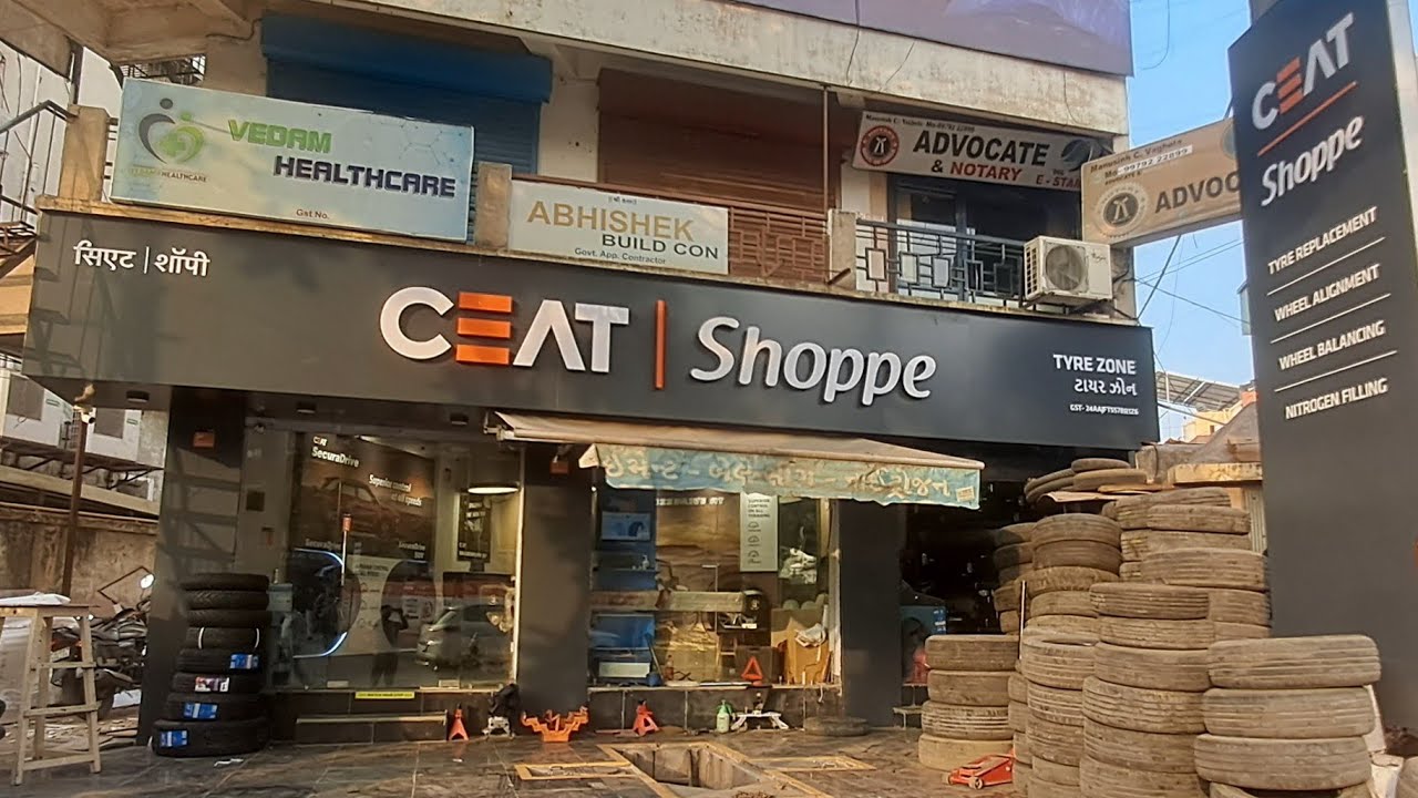 ceat tyres | tyre zone | LP savani school circle surat | ceat shoppe ...