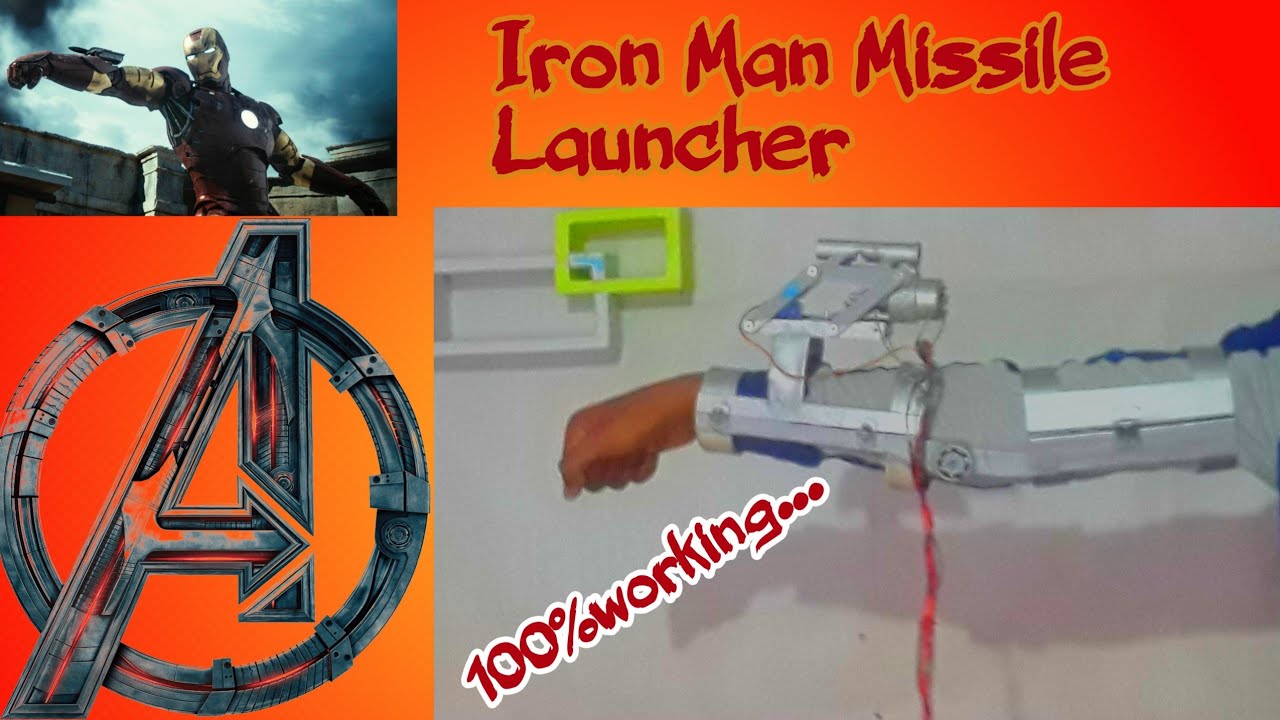REAL Iron Man Missile Launcher That SHOOTS! DIY - YouTube