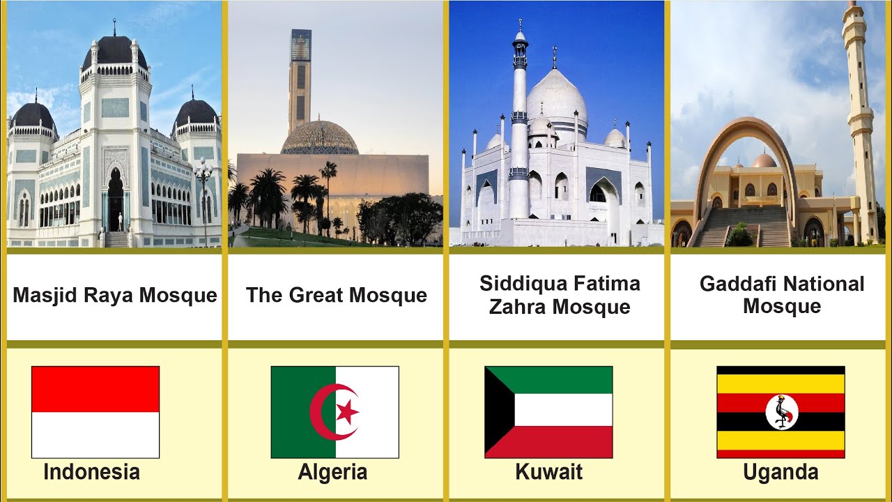 Beautiful Mosques From Different Countries in the world I Biggest ...