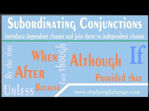 what is subordinating conjunction? Type of conjunction.Basic English ...