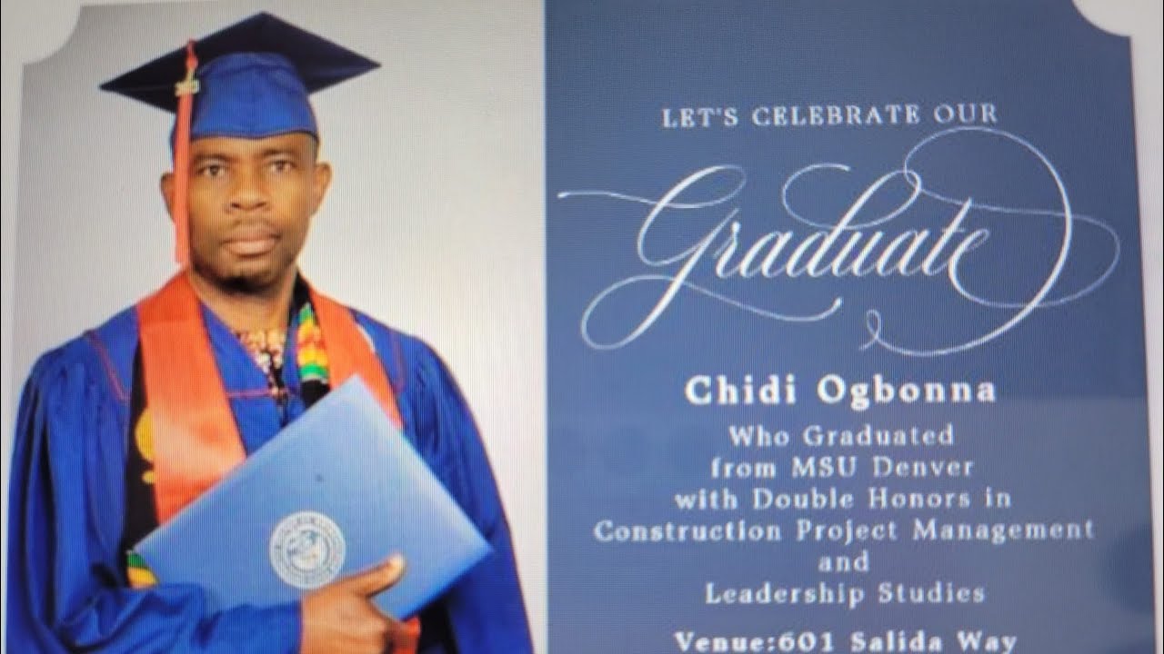 Graduation Party for Chidi Ogbonna 07/30/23 - YouTube