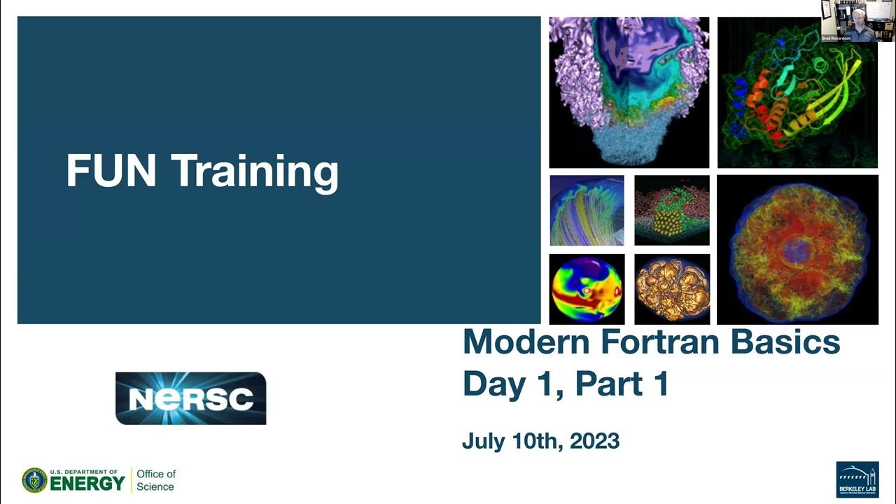 Fun Training - Modern Fortran Basics: Day 1, Part 1 - YouTube