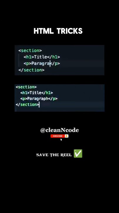 Html Tricks Html Css Css3 Tricks Shortcuts Coding Education Learning Javascript