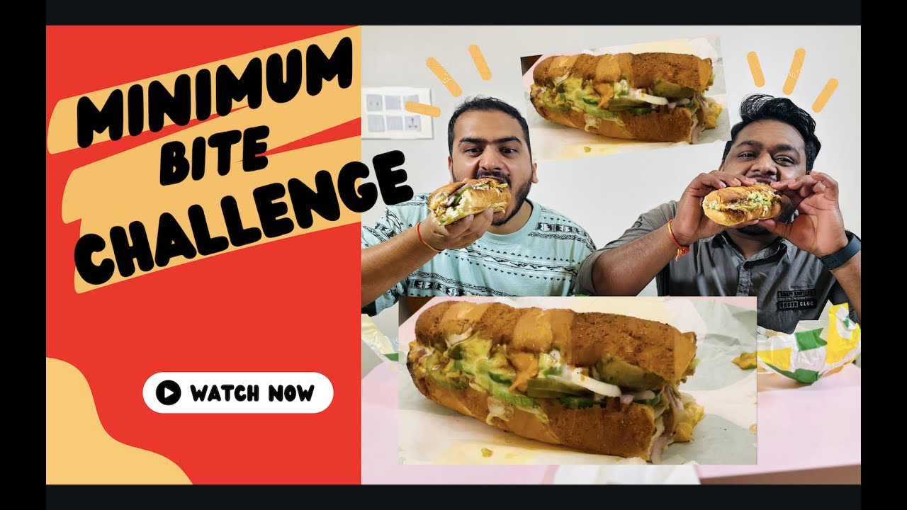 Minimum Bite Challenge!! Must try at home. 🏠 - YouTube