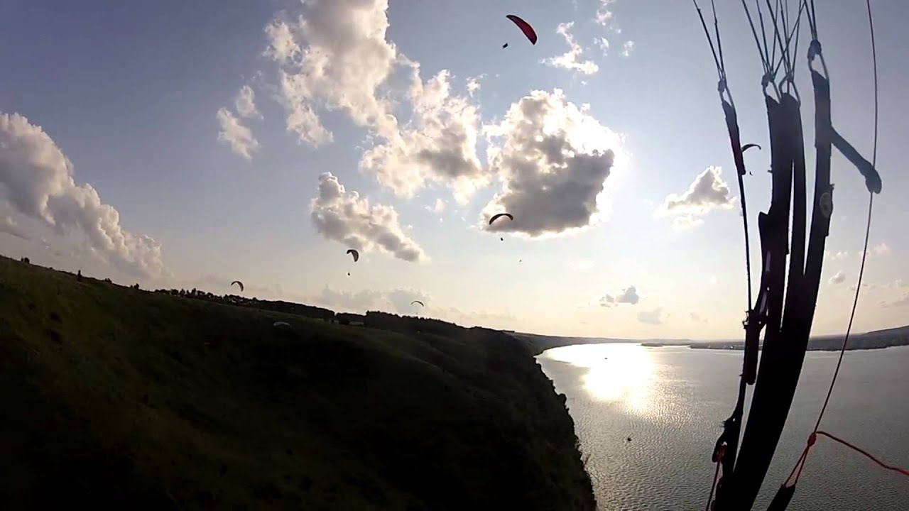 Paragliding negative spin :-) - YouTube