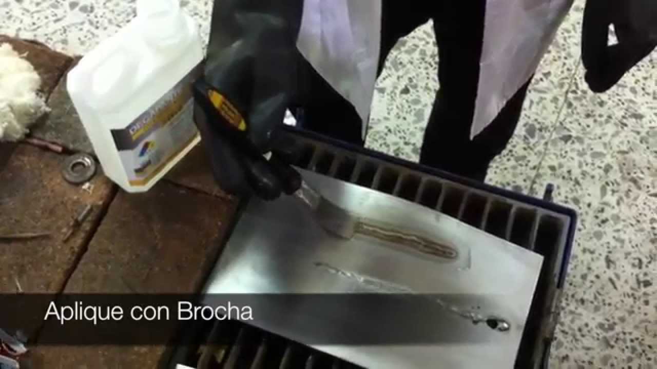 DECAPANTE LIQUIDO PARA ACERO INOXIDABLE - YouTube