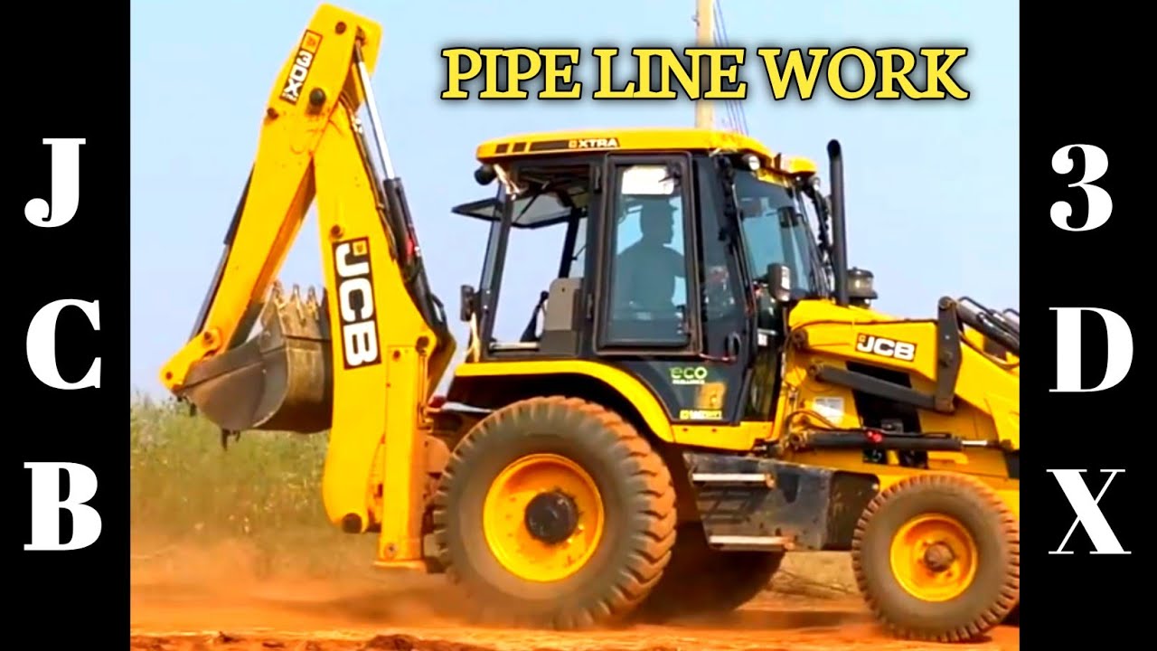 JCB in Pipe Line Work | JCB se pipeline ka kam - YouTube