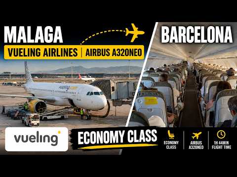 TRIPREPORT | Vueling ECONOMY | Malaga to Barcelona | Airbus A320neo