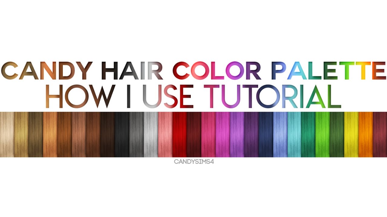 HOW I USE MY CANDY HAIR COLOR PALETTE [WITH SUBTITLES] - YouTube