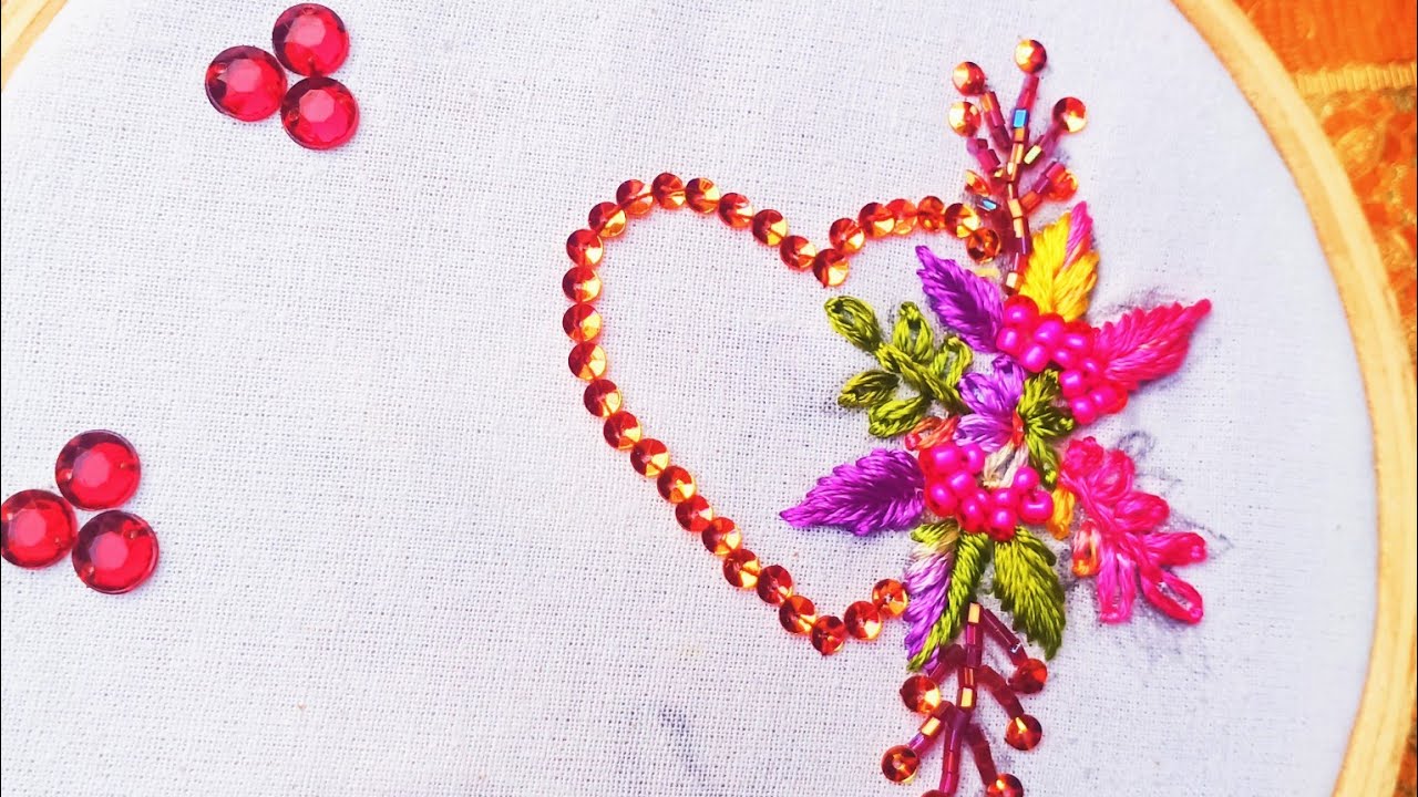 Perfect embroidery handmade designs|Embroidery Art design| - YouTube