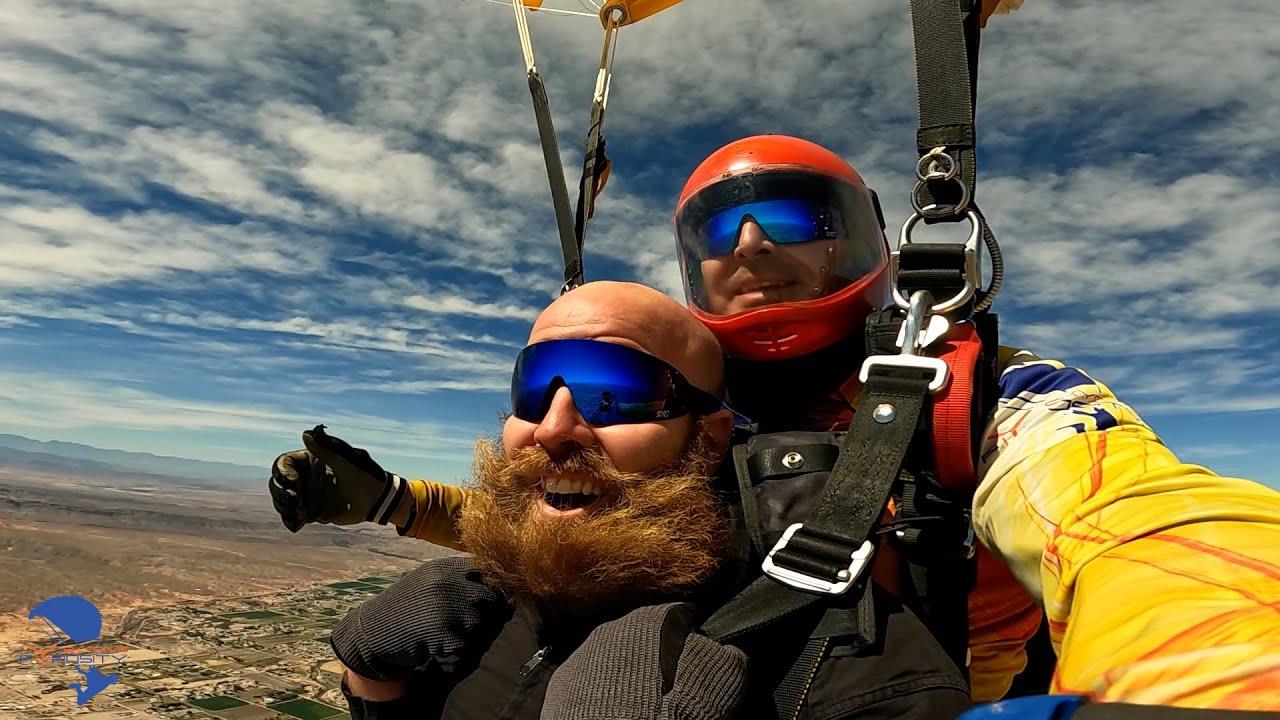 Luke Klosterman - Tandem Skydive in Las Vegas at Fyrosity® - YouTube