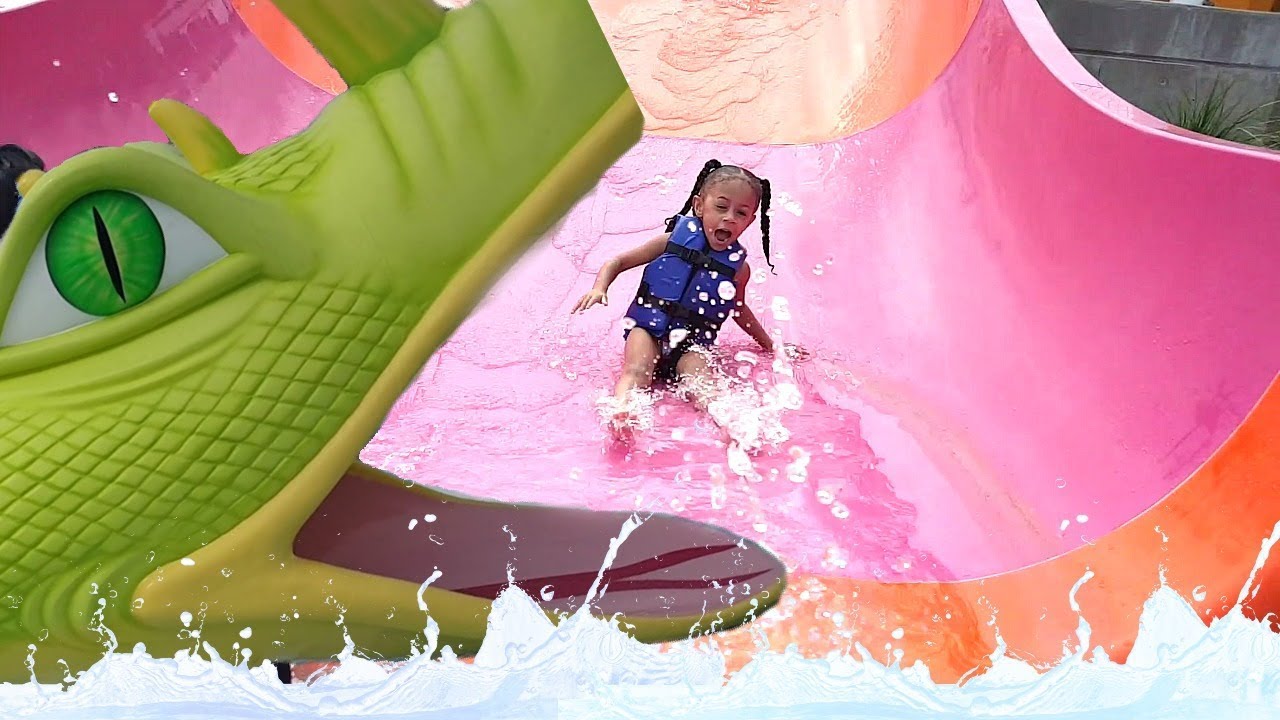 Outdoor Playground Fun Water Park For Kids! Family Amusement Park - YouTube