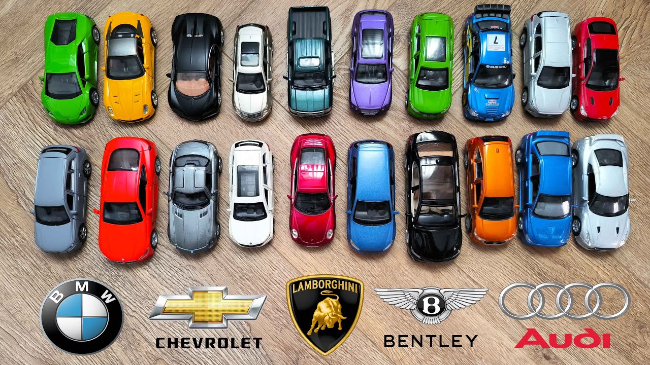 Learn 20 Famous Car Brands With Model Cars in 4k Video - YouTube