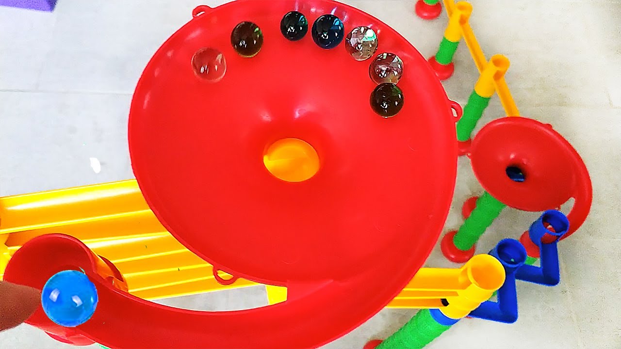 Marble Run Race ASMR PART 3 🔴🔵 - YouTube
