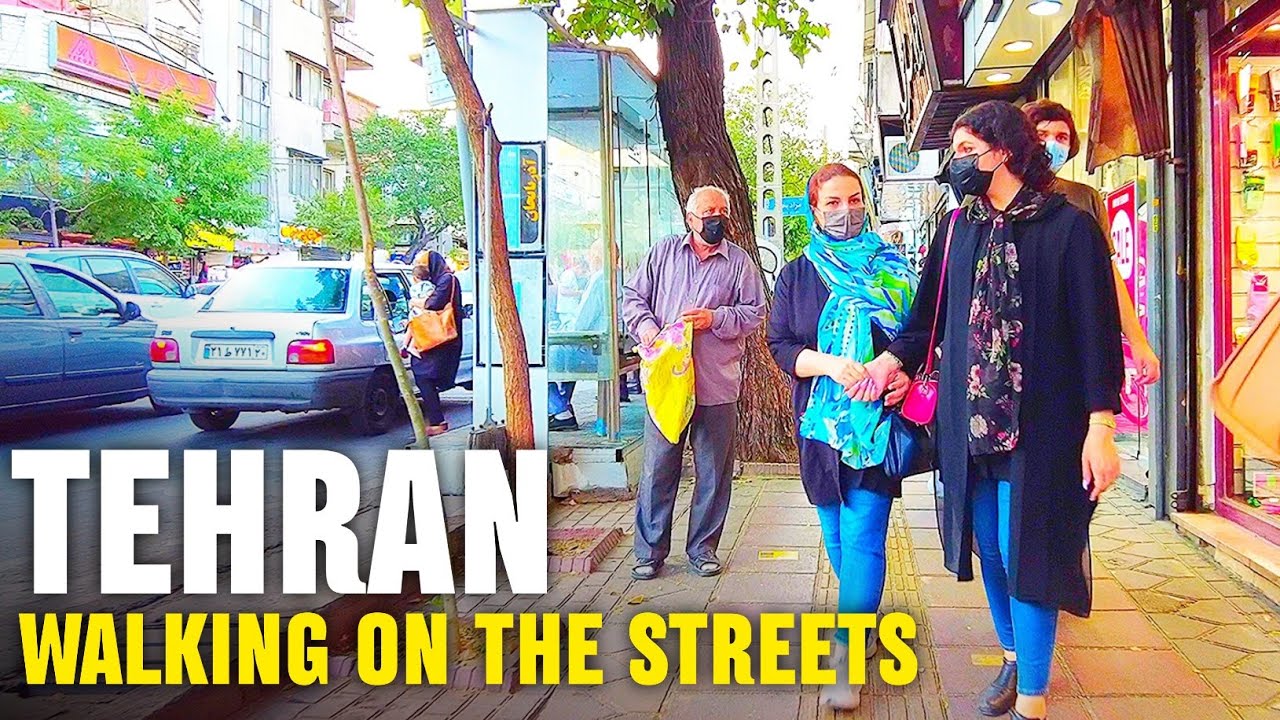 Iran Summer Walk In Several Streets And Neighborhoods Of Tehran