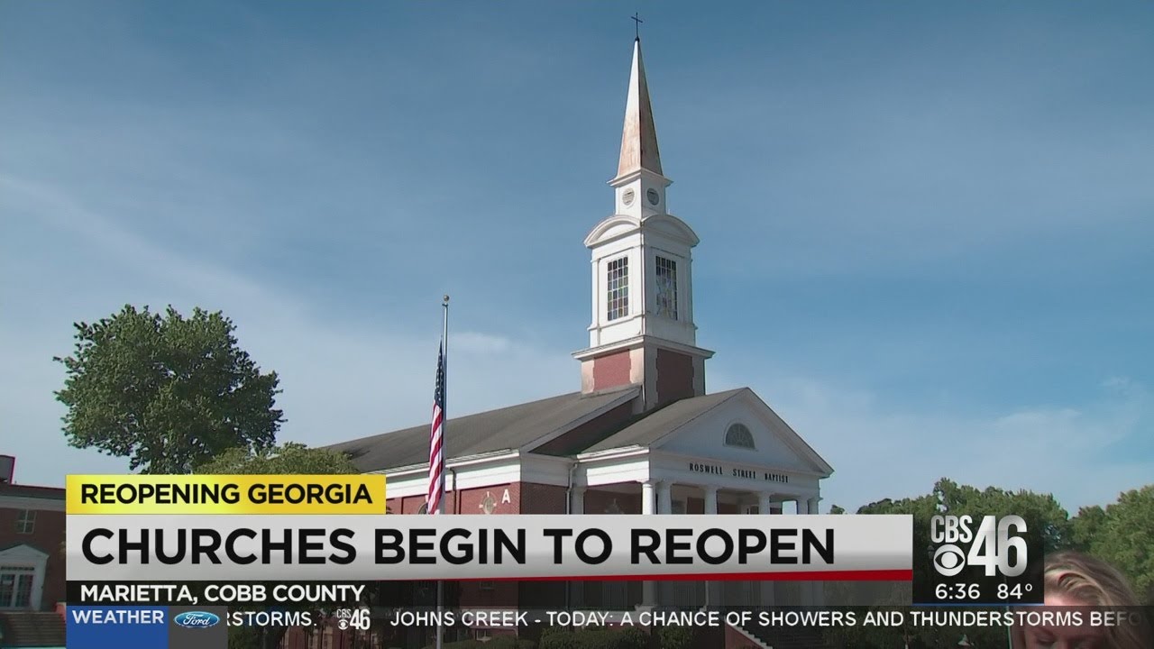 Churches begin to reopen - YouTube