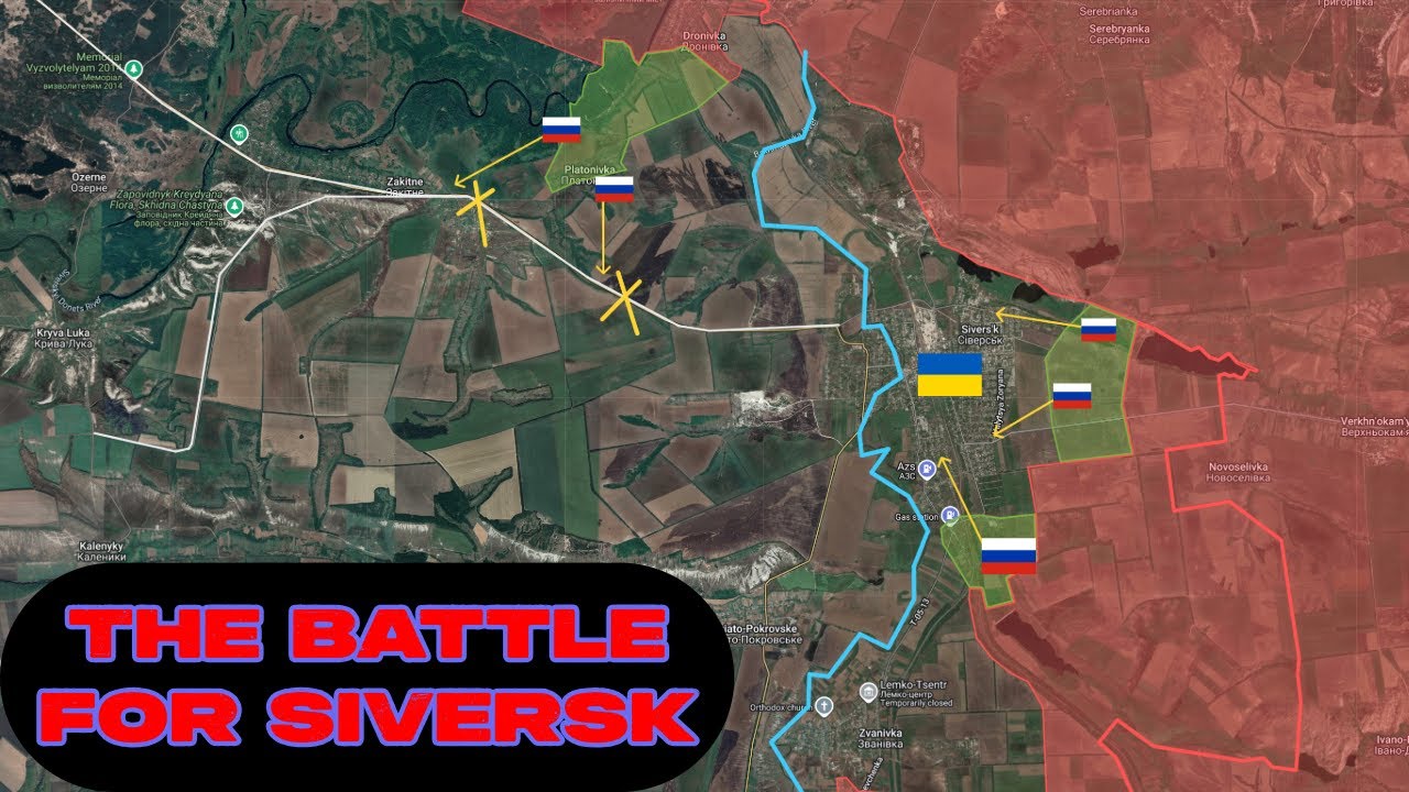 "The Battle Of Siversk" Full Kalibrated Ukraine Battle Map Update - YouTube