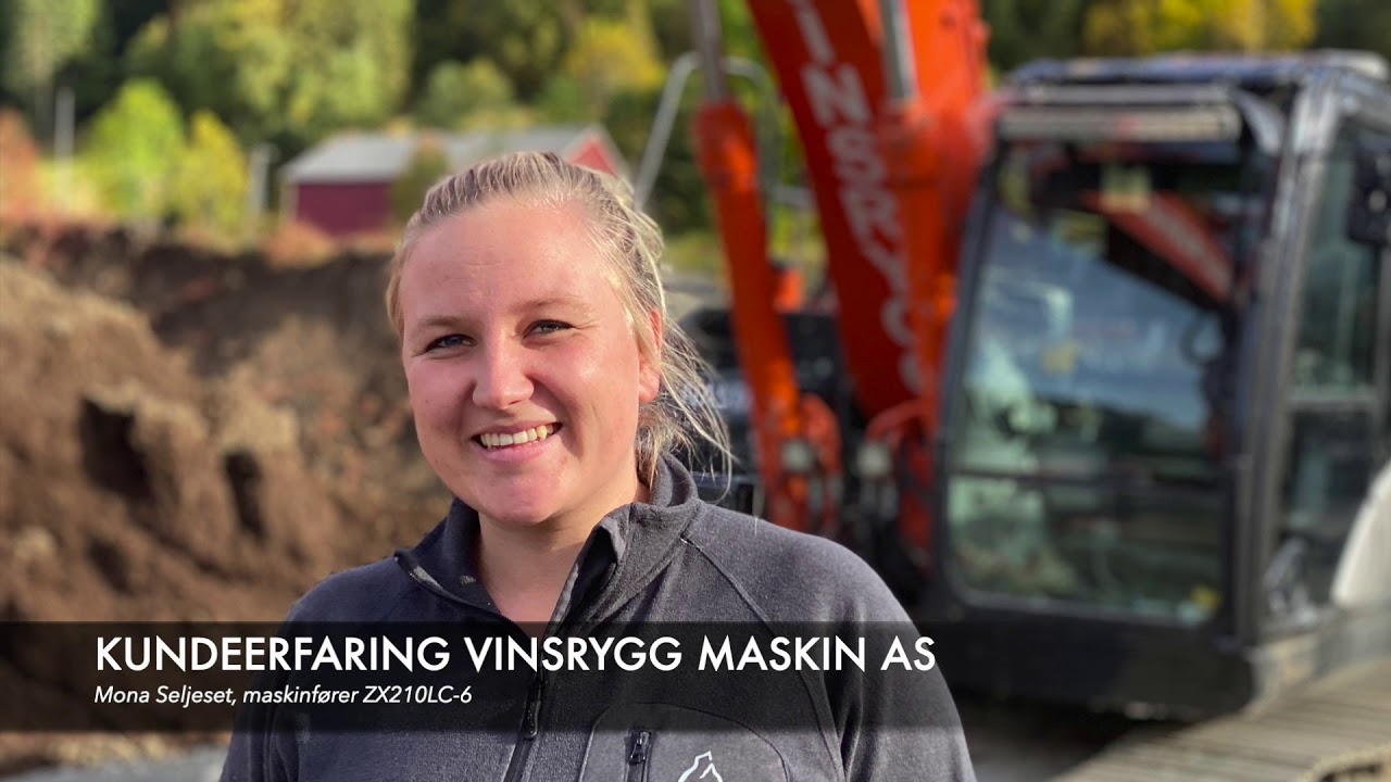 Hitachi maskiner og kvinnelige maskinførere hos Vinsrygg Maskin AS! Møt ...