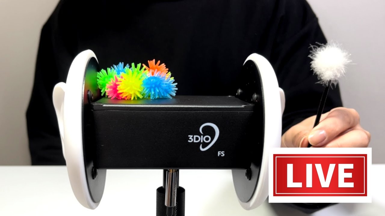 久々に3Dioを使った眠くなるASMRLIVE💤 - YouTube