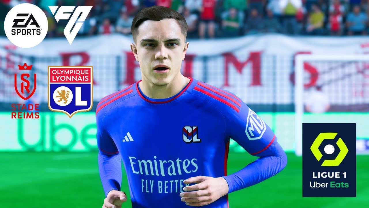 EA Sports FC 24 - Reims Vs. Lyon - Ligue 1 Uber Eats 23/24 Matchday 7 ...