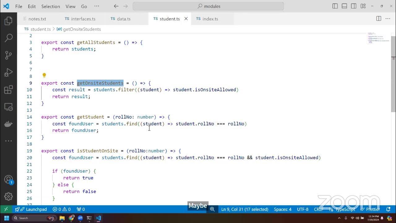 GIAIC TypeScript Modules by Sir Osama - YouTube
