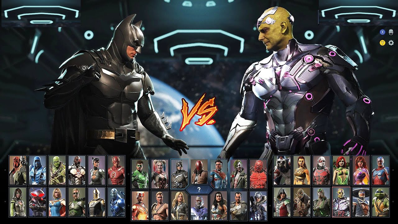 Injustice 2 Gameplay Batman Vs Brainiac & Super Moves - YouTube