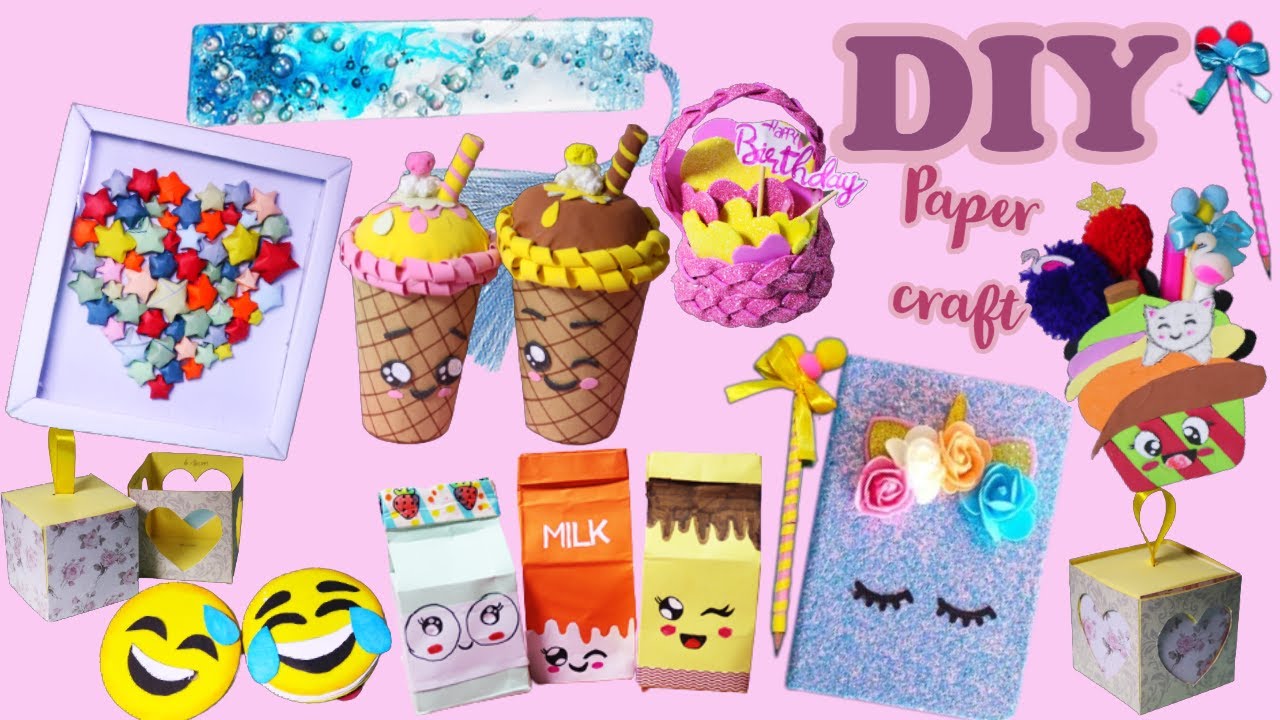 DIY paper craft tutorial | Easy craft ideas | Things to do when you are ...