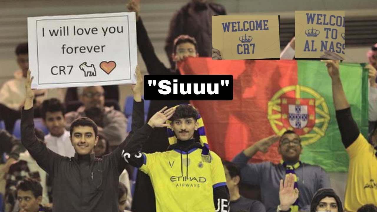 Al Nassr Fans Chant 'Siuuu' to Welcome Ronaldo - YouTube