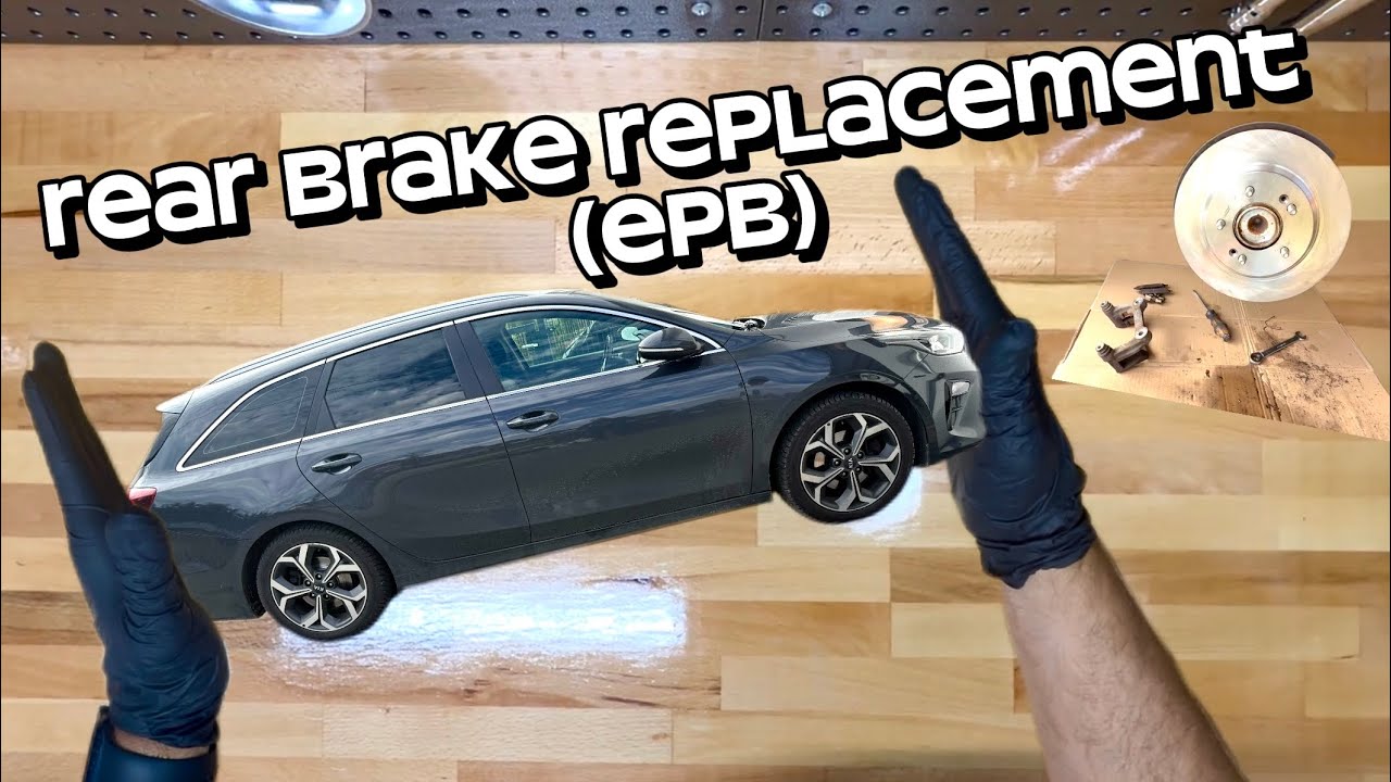 Kia Ceed Rear Brake Replacement Without Tester (EPB) - YouTube
