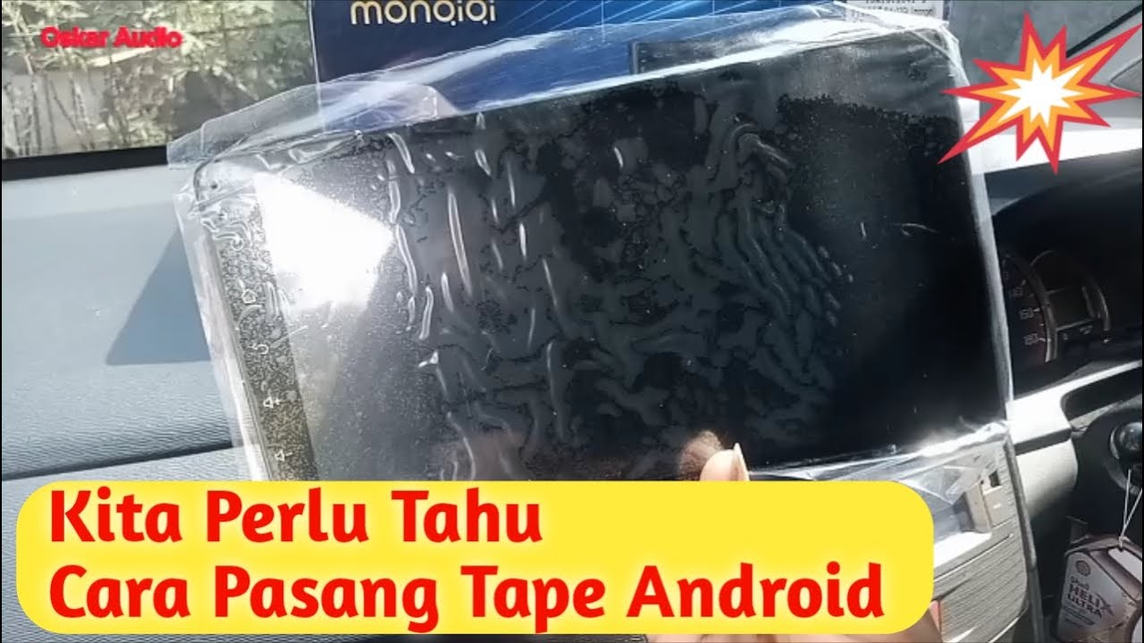 Cara memasang Tape mobil android monqiqi - YouTube