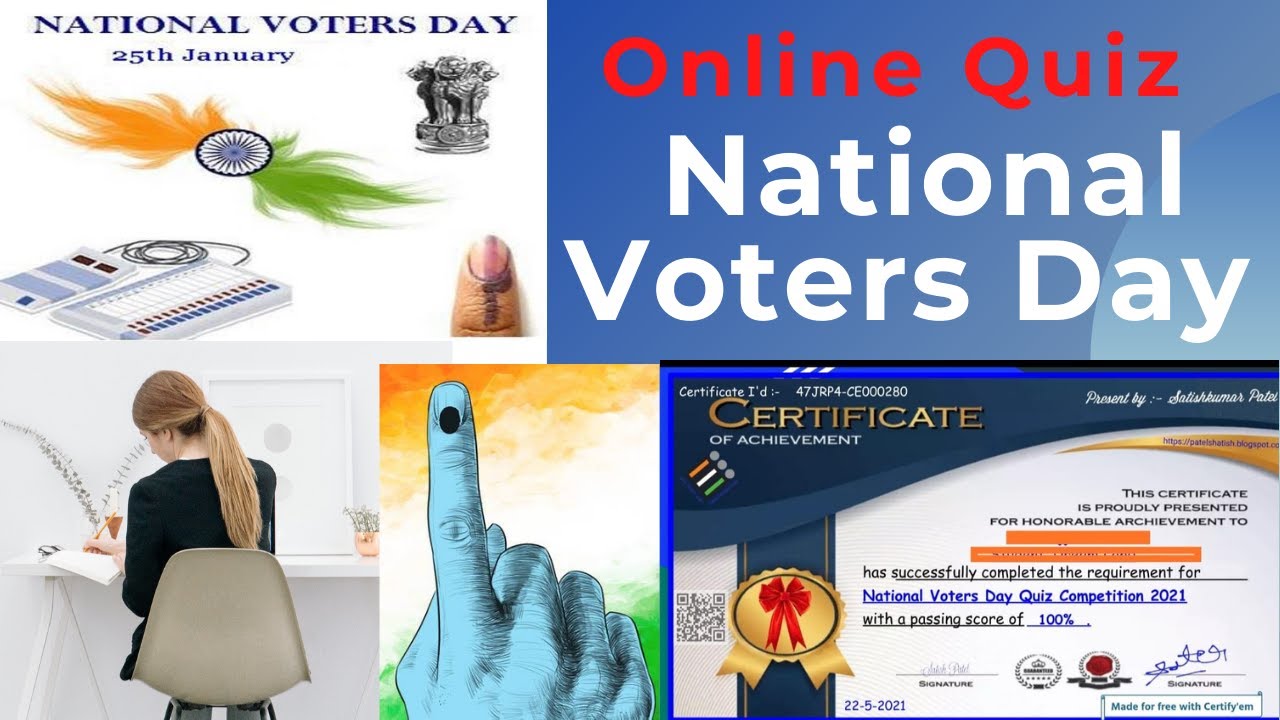National Voters Day Quiz Competition 2021 | General Knowledge Indian ...