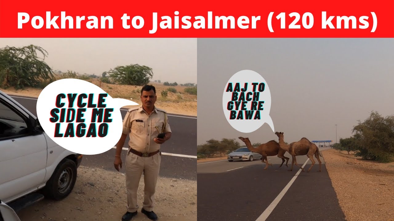 All India Cycle Tour || Pokhran to Jaisalmer (120km) - YouTube