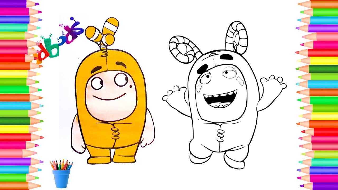 Oddbods coloring Pages How to color Oddbods How to Draw Cute Oddbods ...