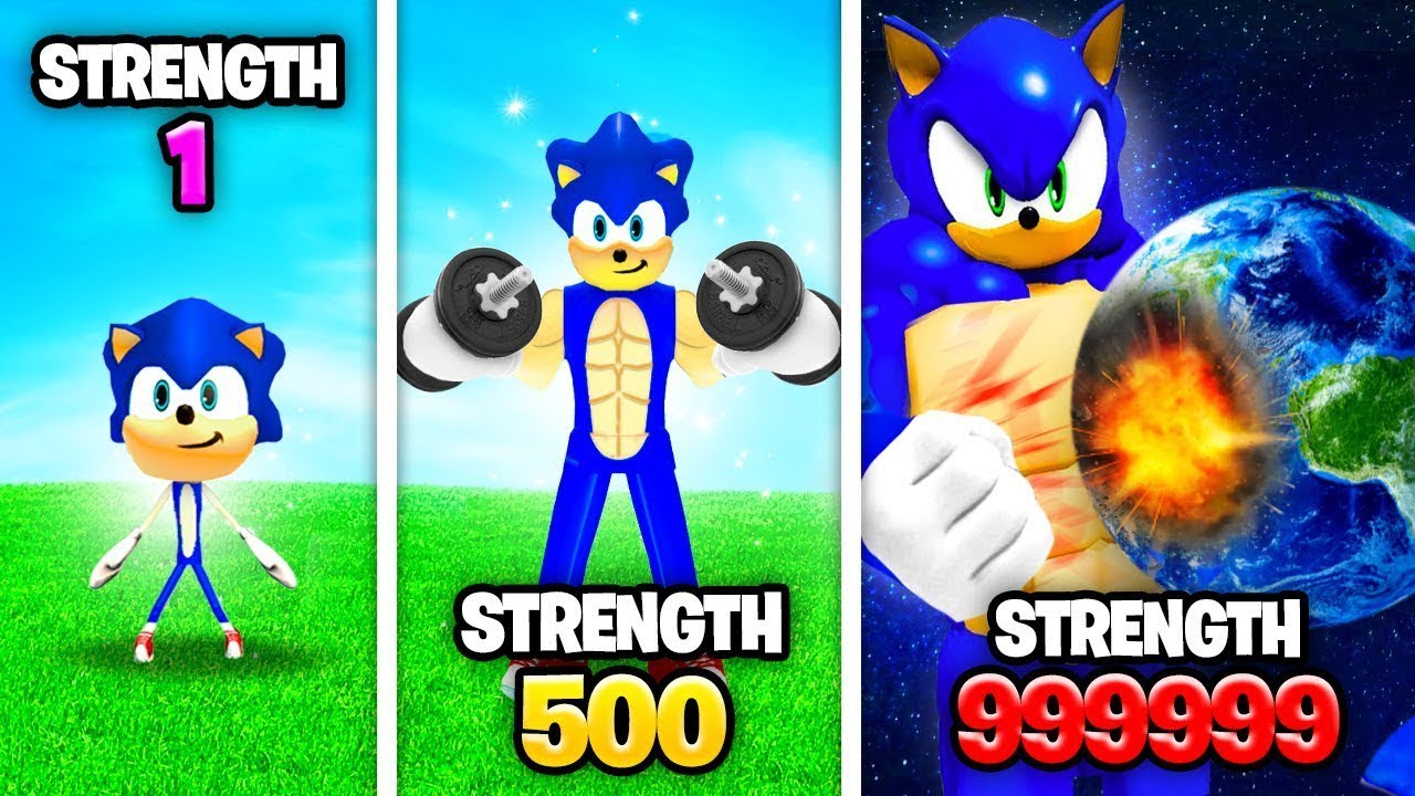 Growing STRONGEST SONIC In ROBLOX! - YouTube