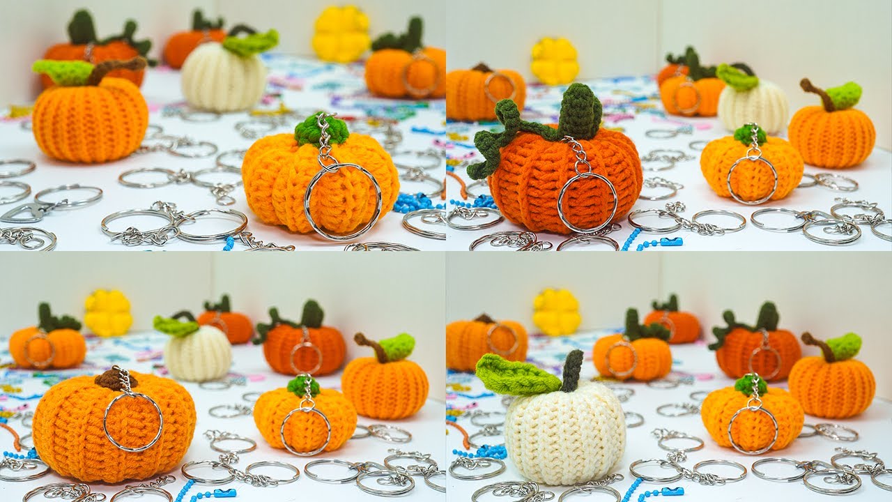 4 Crochet Pumpkin Keychain Patterns, Super Easy and Loved by Kids ...