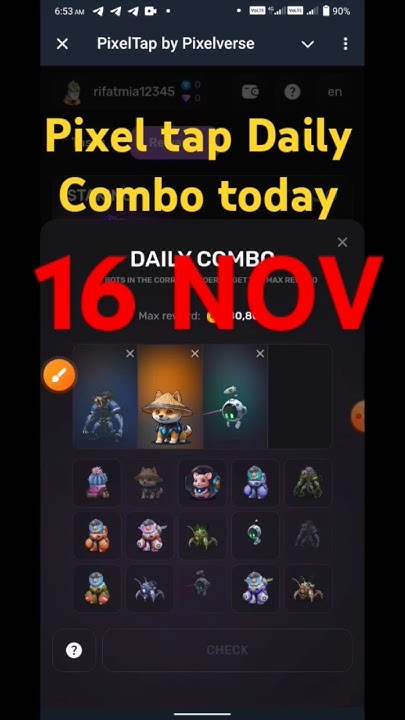 Pixel tap Daily combo, Pixel tap Daily combo today \PIXEL TAP BY PIXELVERSE DAILY COMBO CARDS 16 ...