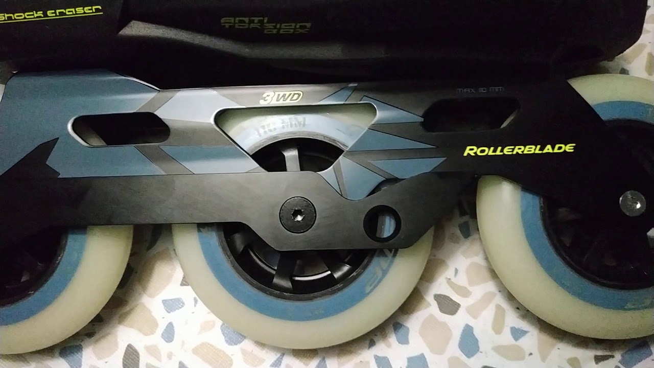 Rollerblade Twister Edge 110 3wd brake. Freno 3 - YouTube